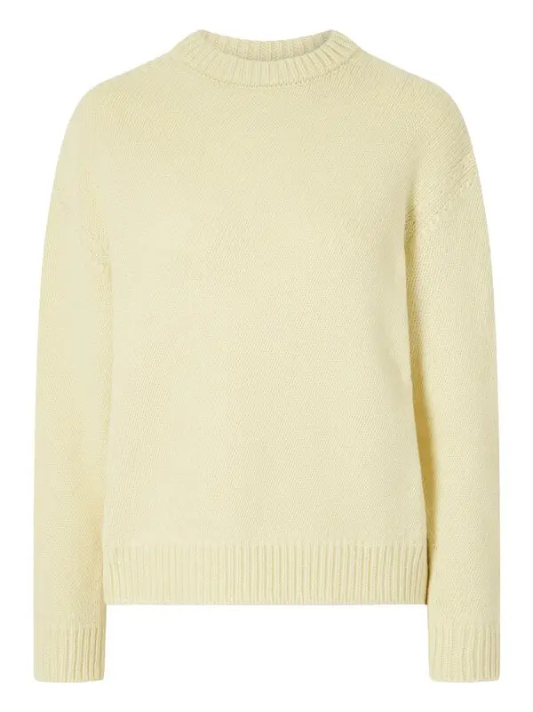 JIL SANDER Cashmere And Wool-blend Sweater - Neutrals