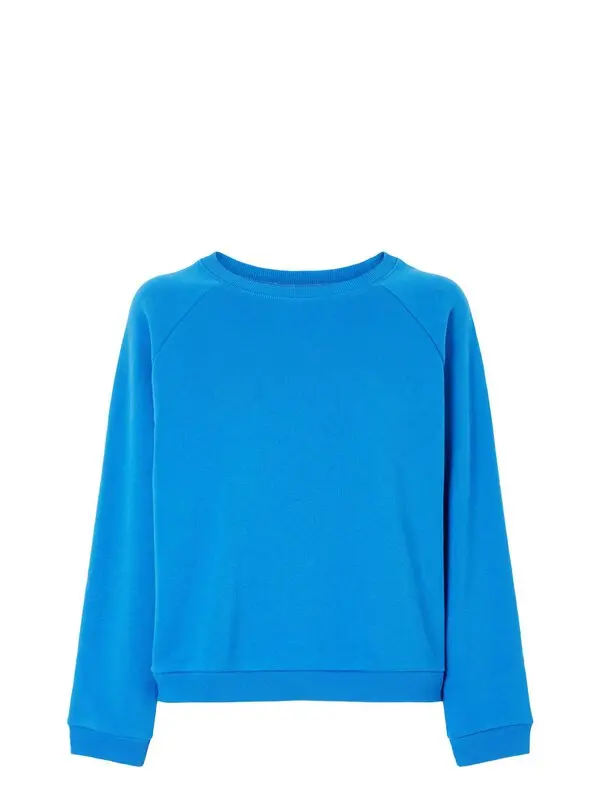 JAMIE HALLER The Daily Cotton-terry Sweatshirt - Blue