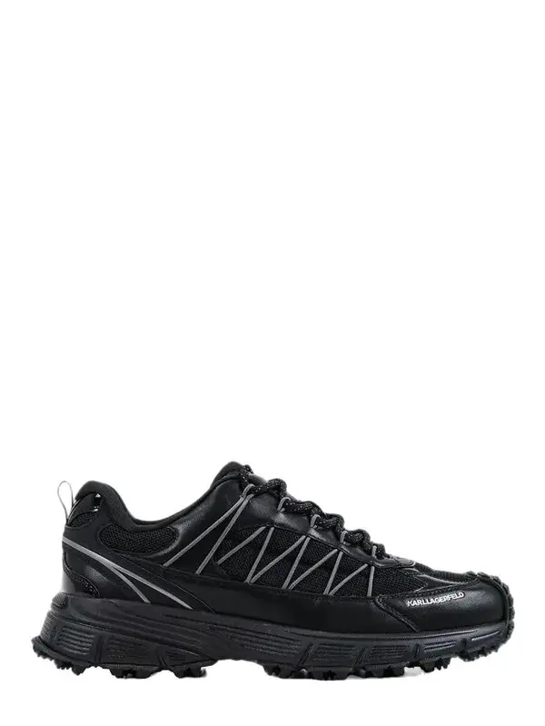 Karl Lagerfeld Orion Trail Panelled Lace-up Sneakers - Black