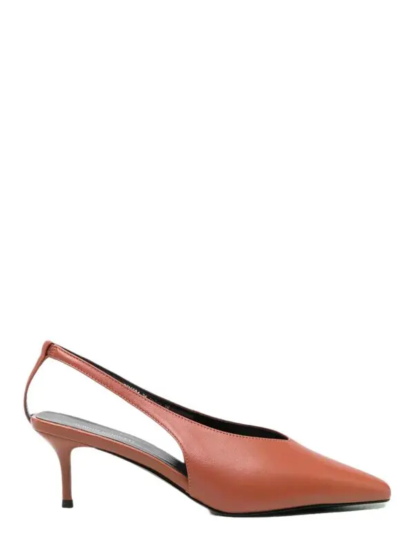 SERGIO MORETTI FIRENZE Pointed-toe Slingback Pumps - Brown