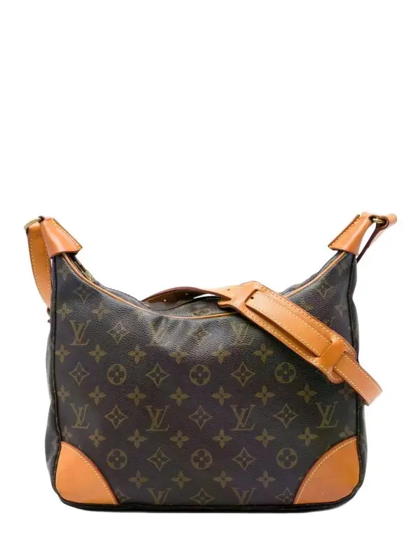 LOUIS VUITTON 1990 Monogram Boulogne 30 Shoulder Bag - Brown