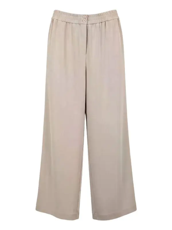 Black Label Wide-leg Trousers - Neutrals