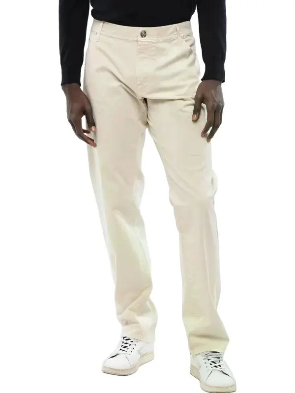 Corneliani Lazise Five-pocket Cotton Trousers - Neutrals