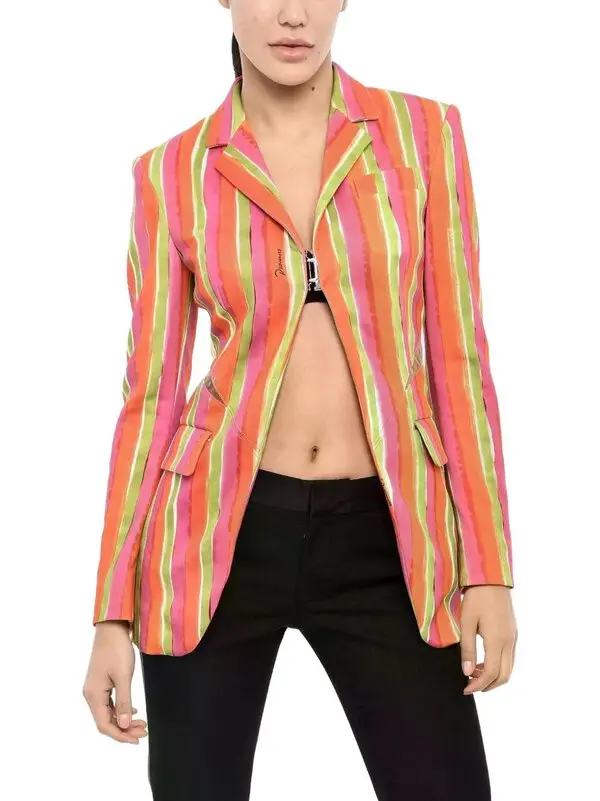 Dsquared2 Striped Cut-out Blazer - Orange