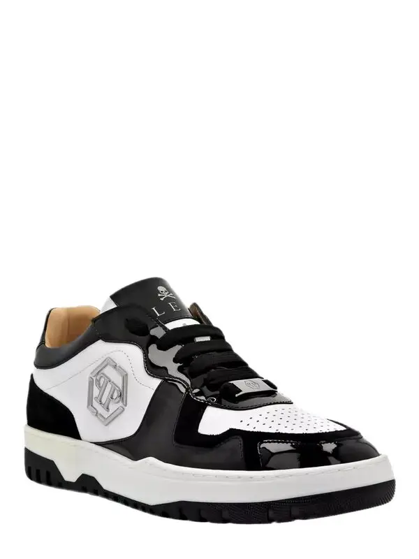 Philipp Plein Hexagon Logo-plaque Panelled Sneakers - White