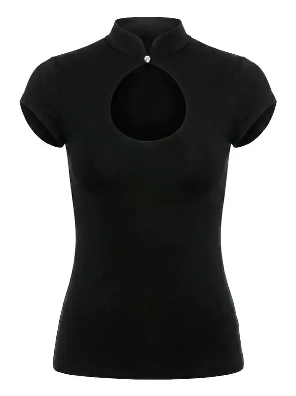 AXEL 113 Khy Bcut-out T-shirt - Black