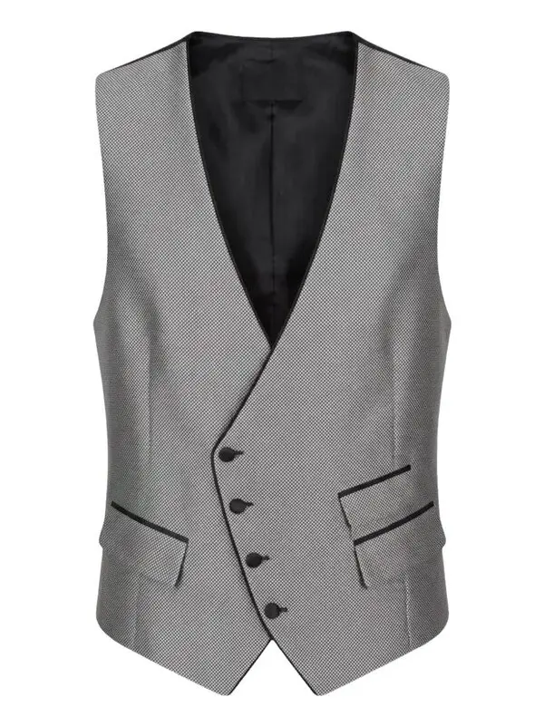 RAMON SANJURJO Flap-pockets Waistcoat - Grey