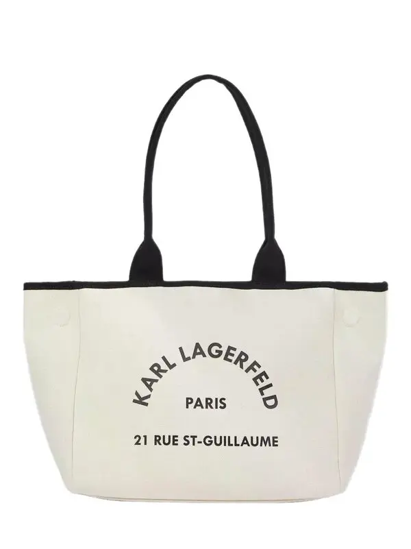 Karl Lagerfeld Logo-print Canvas Tote Bag - Brown