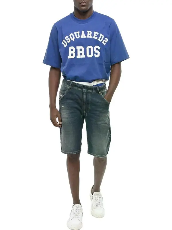 DIESEL® Krooley-ne Elasticated-waist Denim Shorts - Blue