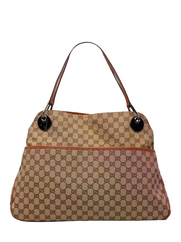 Gucci 2000-2015 Gg Canvas Eclipse Shoulder Bag - Neutrals