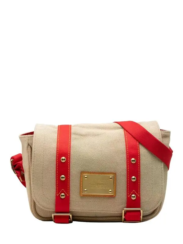 LOUIS VUITTON 2005 Antigua Besace Pm Crossbody Bag - Neutrals