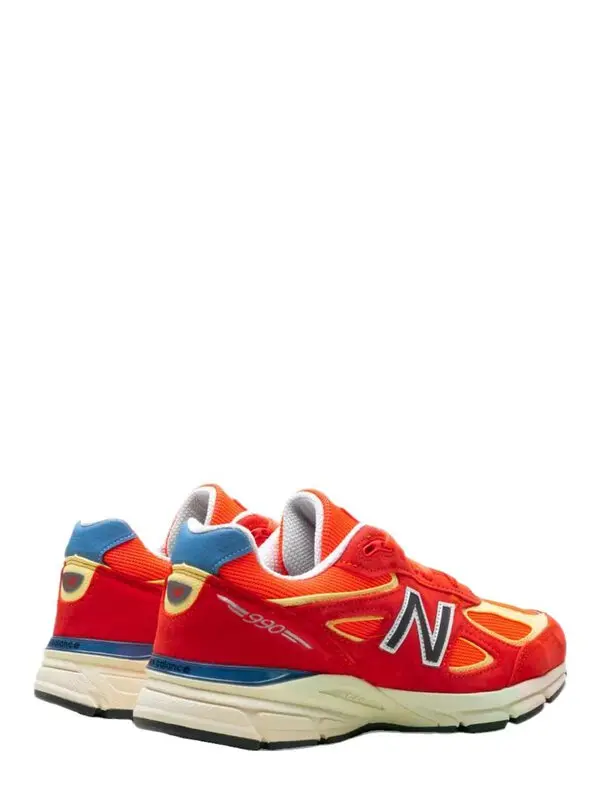 NEW BALANCE 990v4 Paneled Sneakers - Red