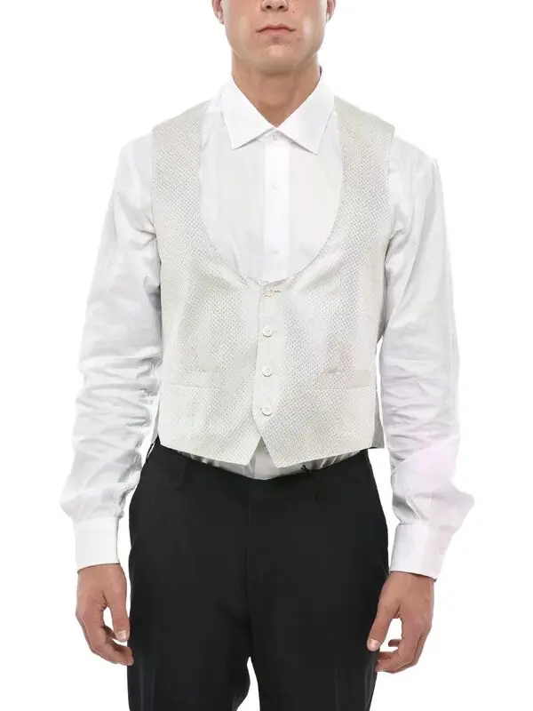 Corneliani Embroidered Waistcoat - Grey