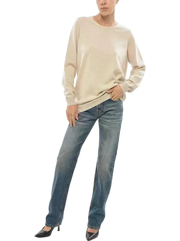 Malo Crew-neck Long-sleeve Sweater - Neutrals