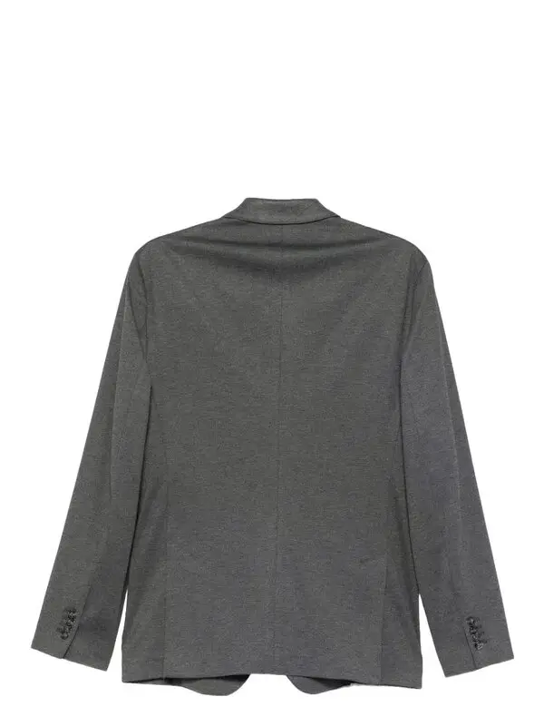 Karl Lagerfeld Melange-effect Single-breasted Blazer - Grey