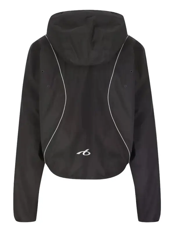 Balenciaga Hooded Cropped Jacket - Black