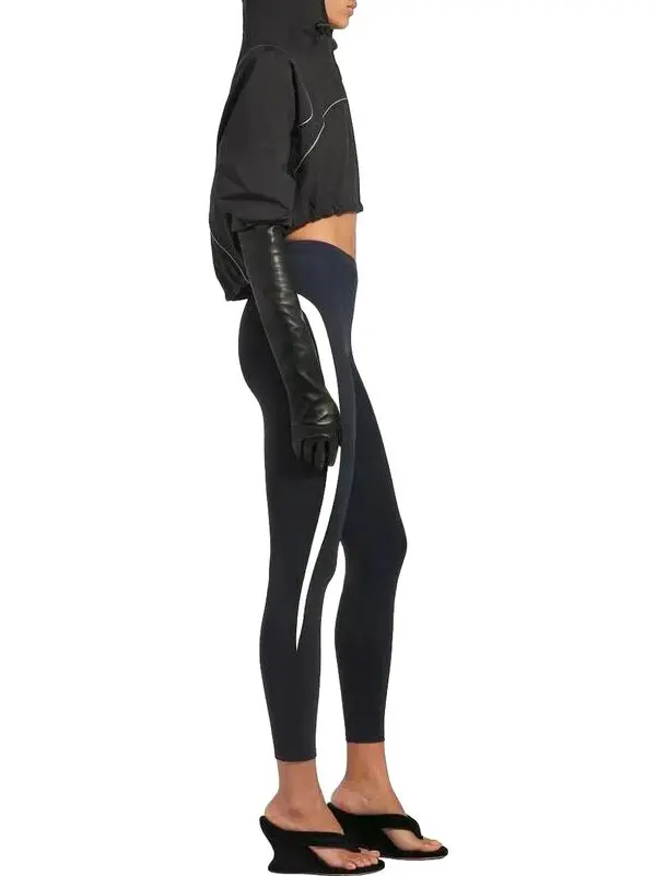 Balenciaga Cropped Hooded Jacket - Black