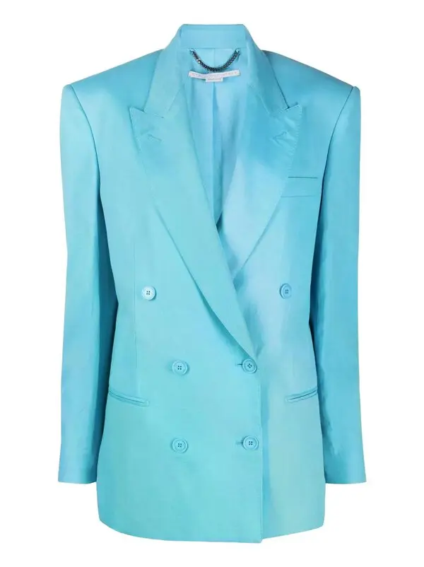 Stella McCartney Peak-lapels Double-breasted Blazer - Blue