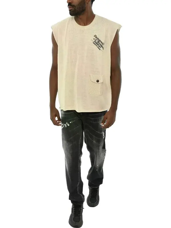 Dsquared2 Logo-print Vest - Neutrals