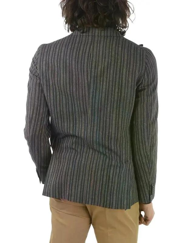 Corneliani Striped Blazer - Blue