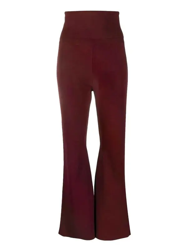 Stella McCartney High-rise Flared Trousers - Red