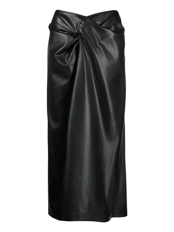 Stella McCartney Knotted Midi Skirt - Black