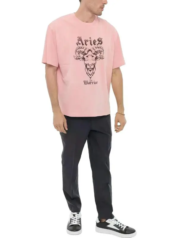Neil Barrett Aries The Warrior Logo-print T-shirt - Pink