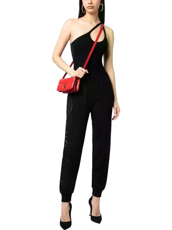 Stella McCartney Drawstring Knitted Trousers - Black