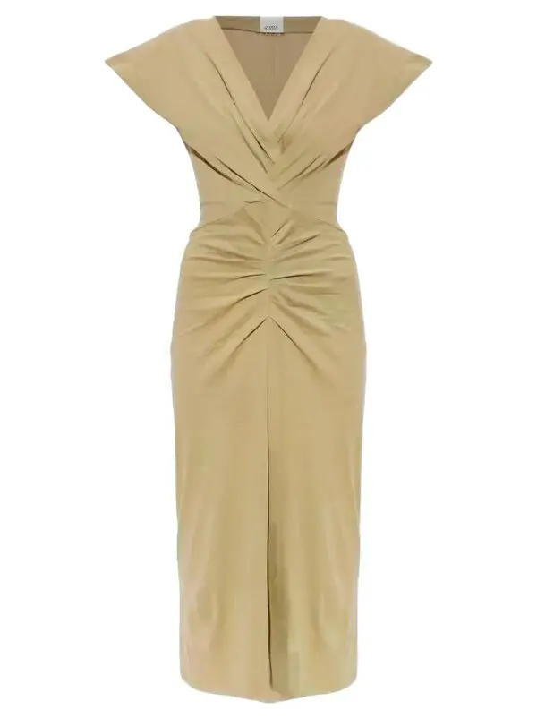 Isabel Marant Étoile Nadra V-neck Midi Dress - Neutrals