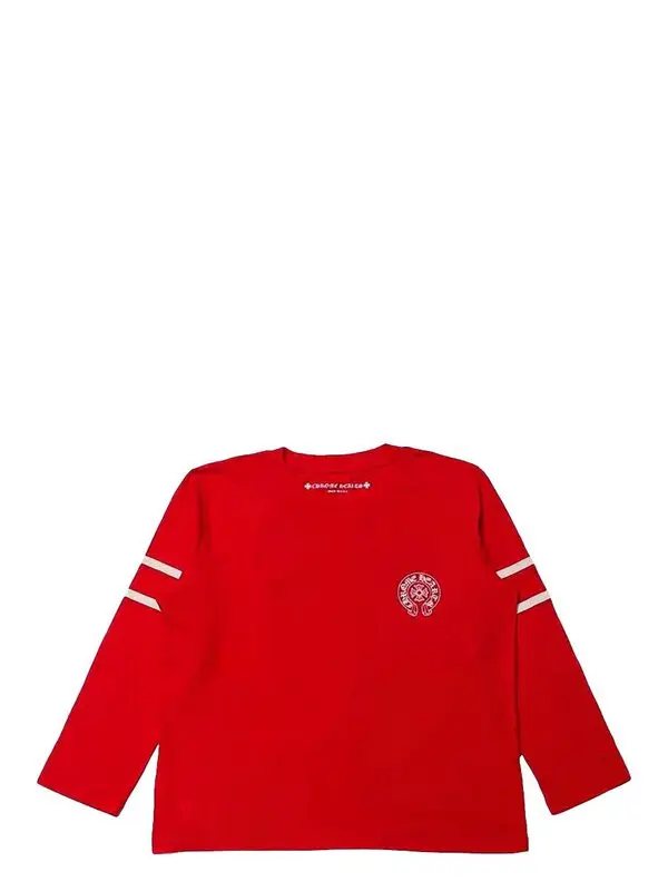 Chrome Hearts Roller Skate Horseshoe Long-sleeved T-shirt - Red