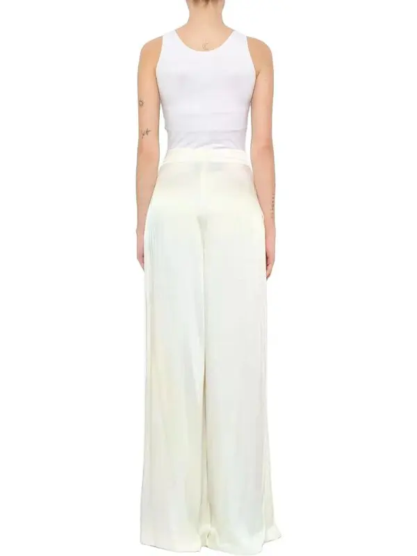 LANVIN Button-detail Pleated Trousers - Neutrals