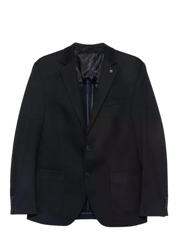 Karl Lagerfeld Smart Single-breasted Notch-lapels Blazer - Black