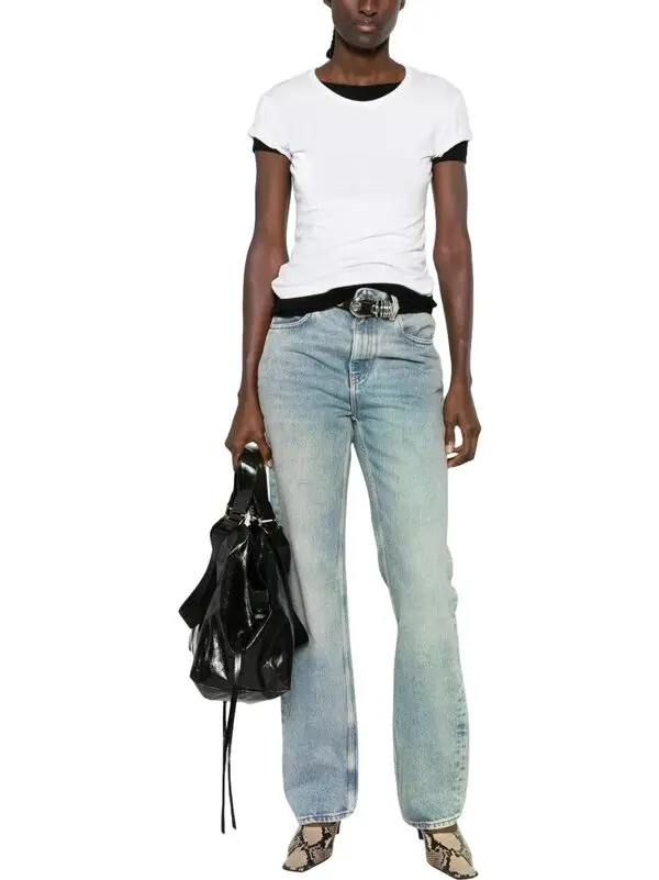 GOLDEN GOOSE Norma Zip-up Straight-leg Jeans - Blue