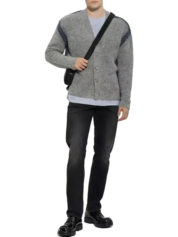 DIESEL® K-remo Brushed-knit Cardigan - Grey
