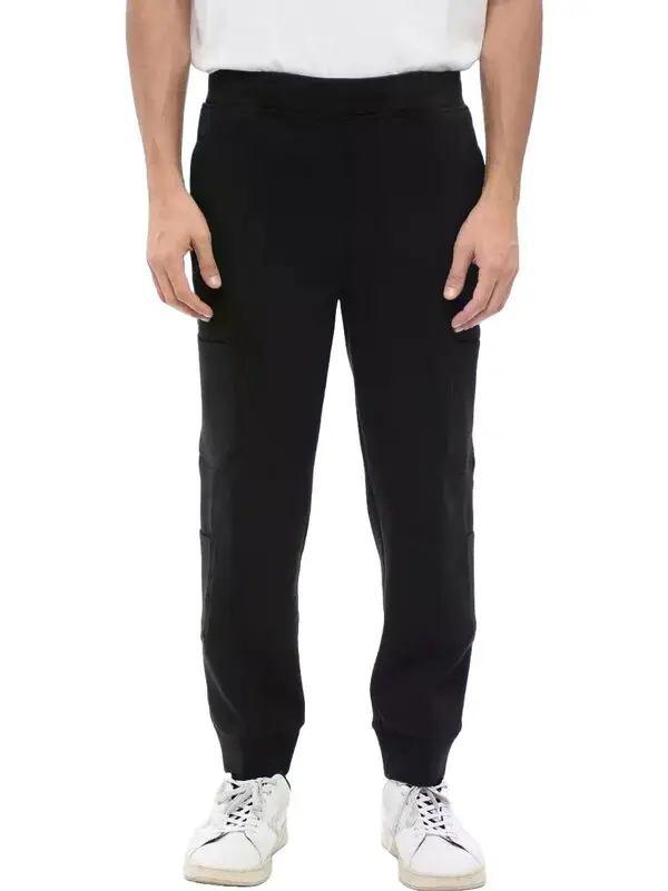 Neil Barrett Drawstring-waist Cotton Cargo Track Pants - Black