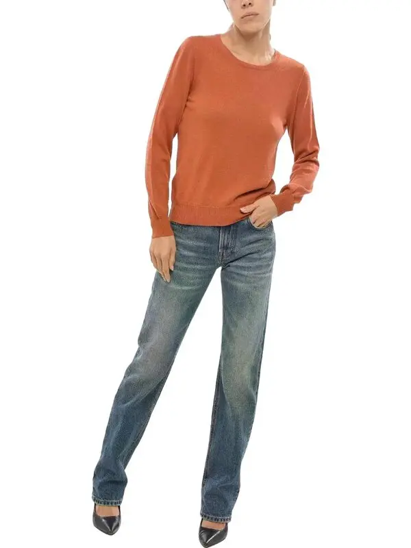 Malo Crew-neck Sweater - Orange