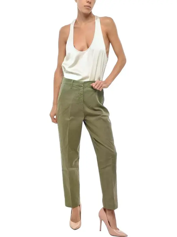 True Royal Hight-waisted Trousers - Green