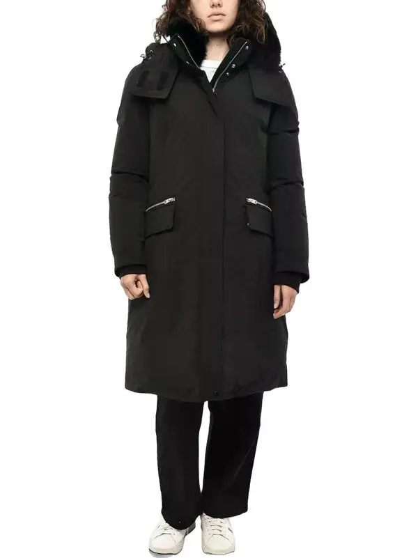 Woolrich Mahan Removable-hood Puffer Coat - Black