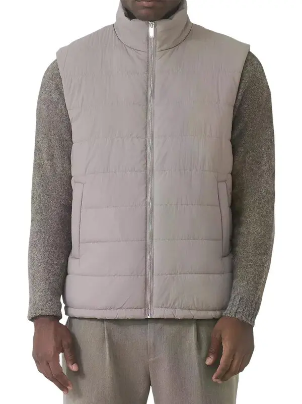 MAUVAIS Zip-fastening Quilted Gilet - Neutrals