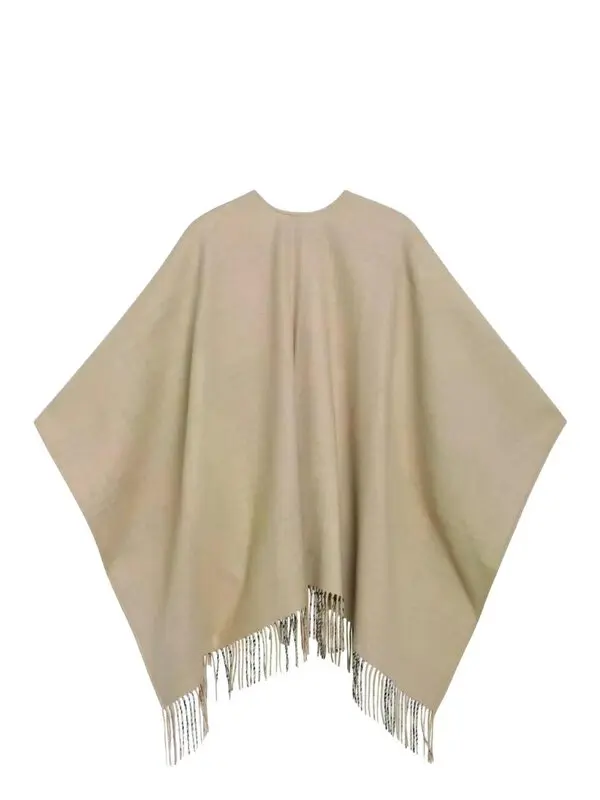 Burberry Reversible Wool Cape - Neutrals