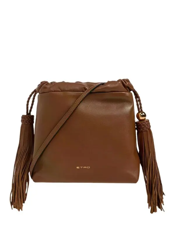 Etro Small Kalispera Tassel-detail Bucket Bag - Brown