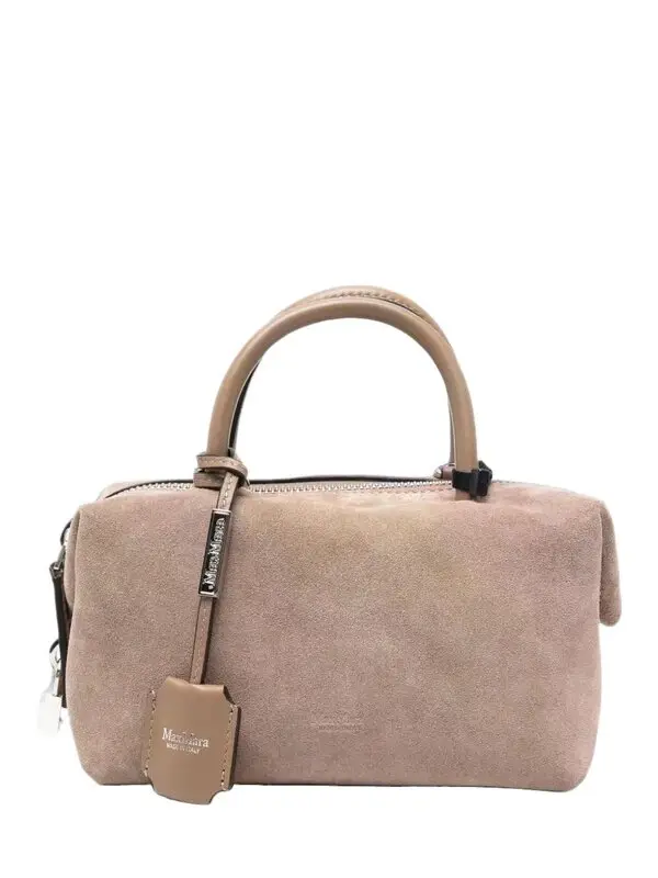 Max Mara Suede Leather Mini Bag - Neutrals