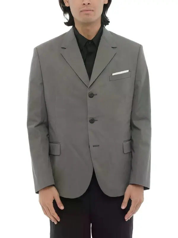 Neil Barrett Single-breasted Flap-pocket Jacket - Grey