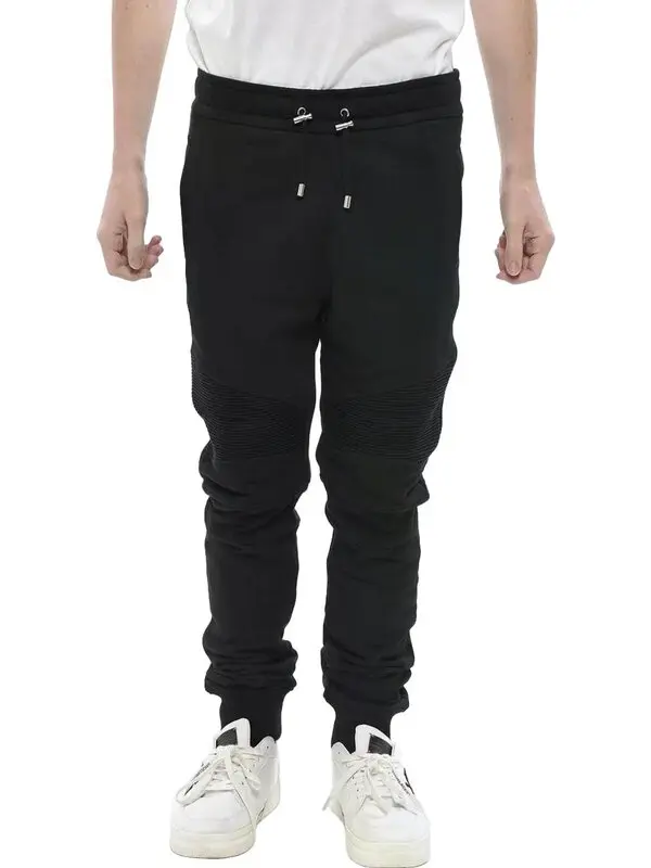 Balmain Biker Track Pants - Black