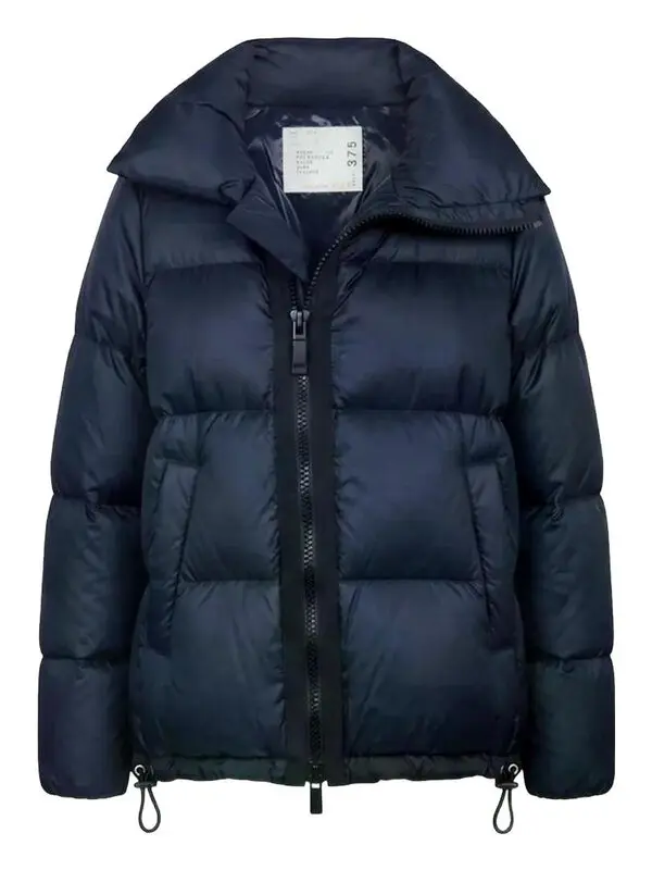 Sacai Quilted Funnel-neck Puffer Jacket - Blue