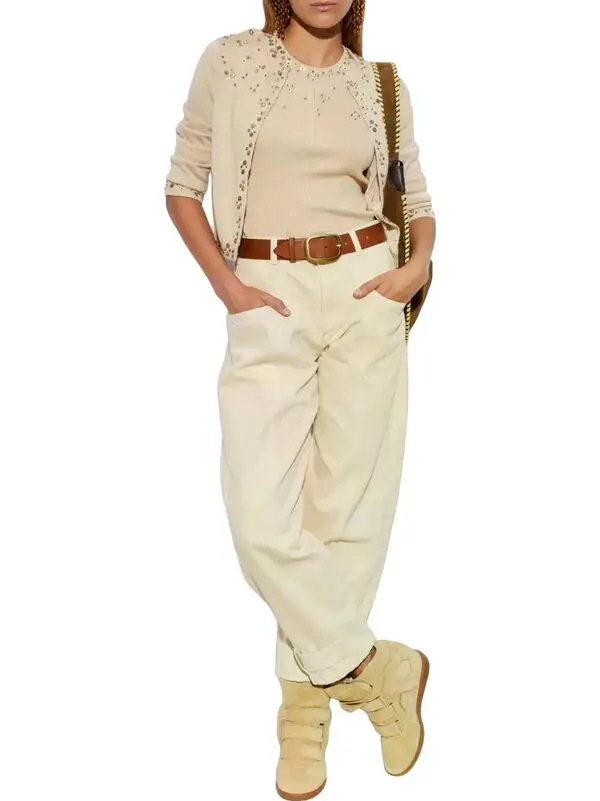 Isabel Marant Étoile Amaria Sequin-embellished Cardigan - Neutrals