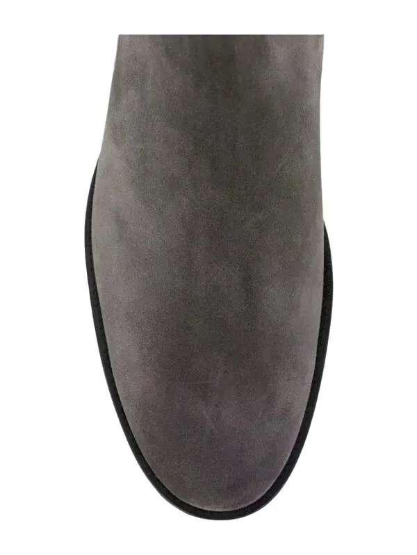 TOD'S Round-toe Elasticated-side Chelsea Boots - Grey