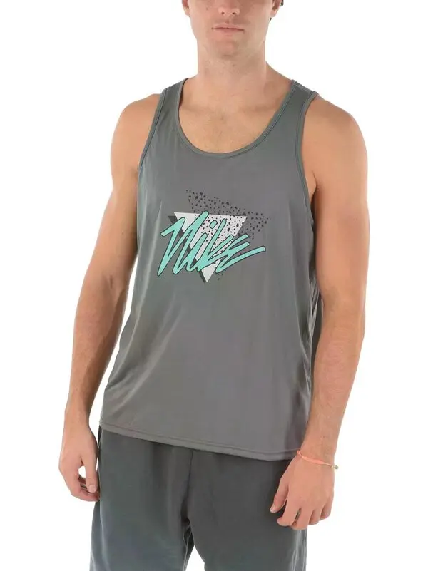 Nike Logo-print Sleeveless Tank Top - Grey