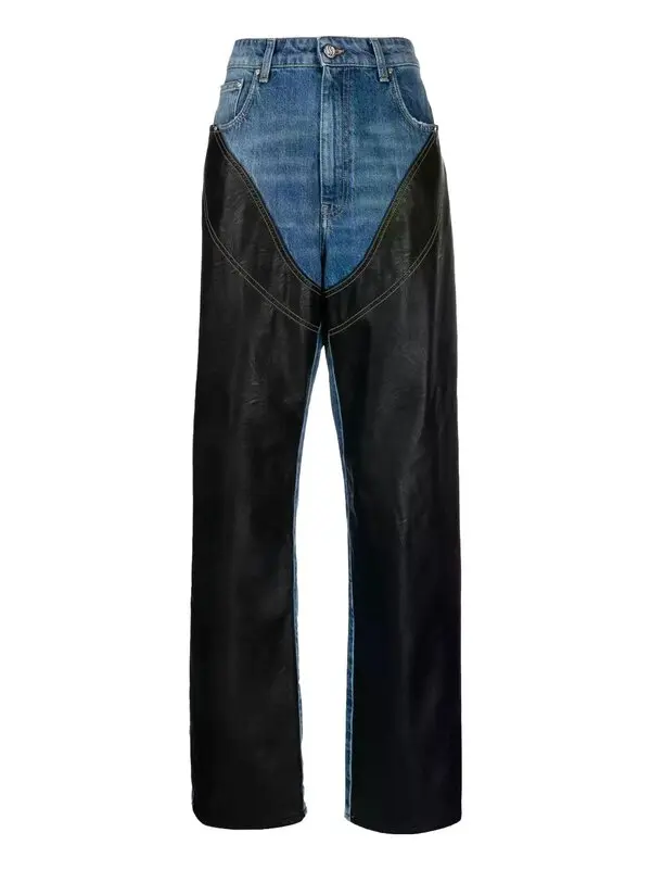 Stella McCartney Alter Mat Chap Panelled Jeans - Blue