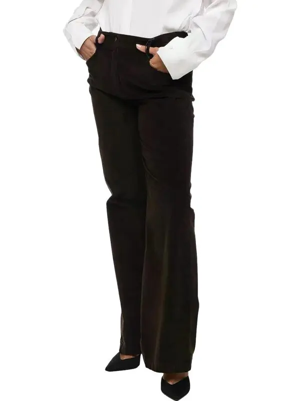 True Royal Corduroy Belt-loops Trousers - Brown